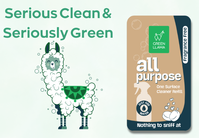 Fragrance-Free Surface Cleaner Tablets | Green Llama | Customize Your Aroma