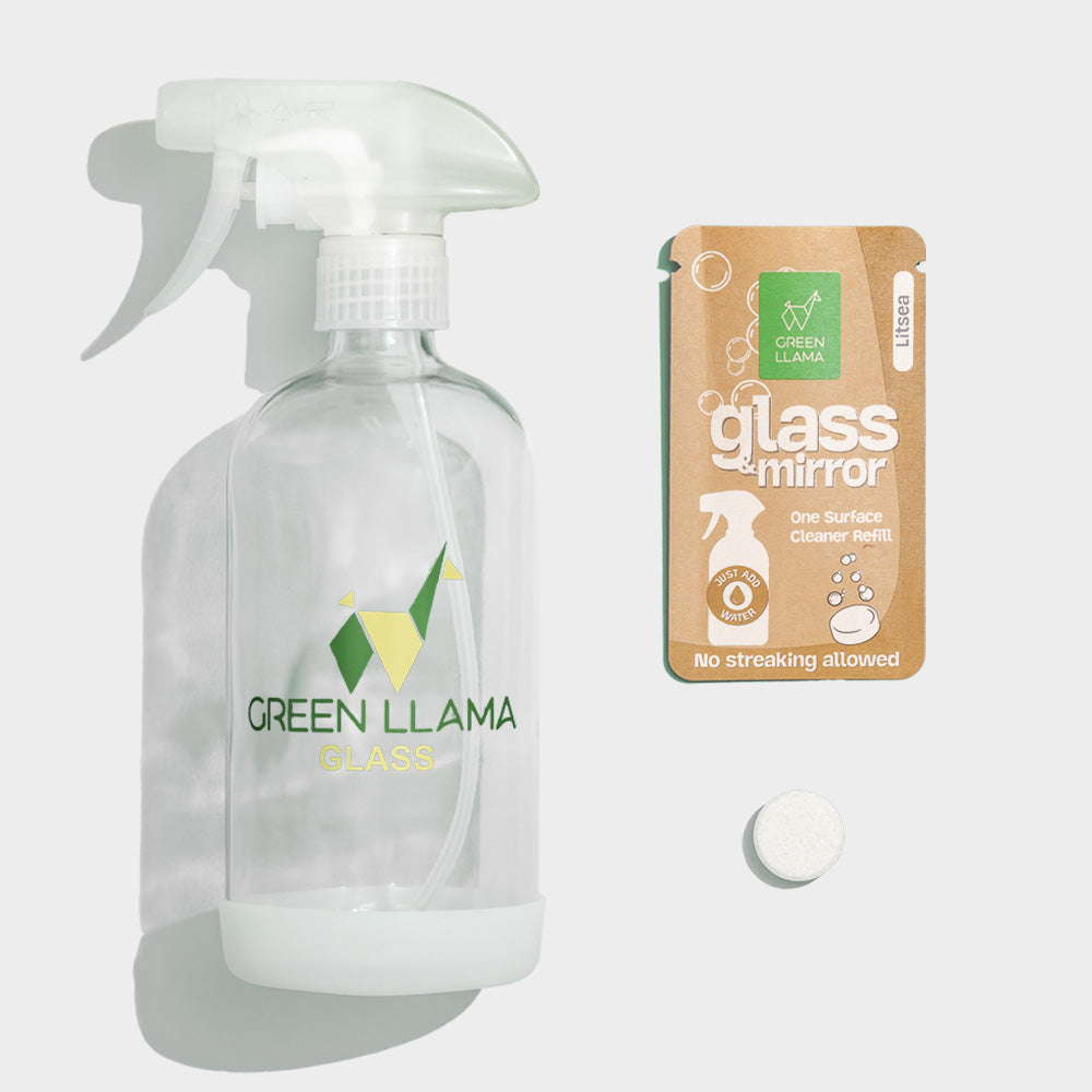 Streak-Free Glass and Mirror Spray Glass Bottle Cleaning Kit | Eco ...